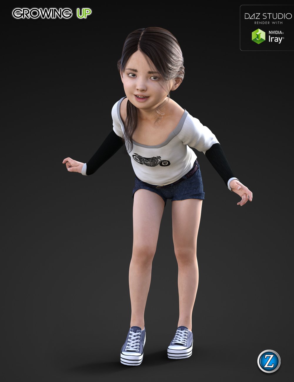 Growing Up for Genesis 3 Female(s) | Daz 3D