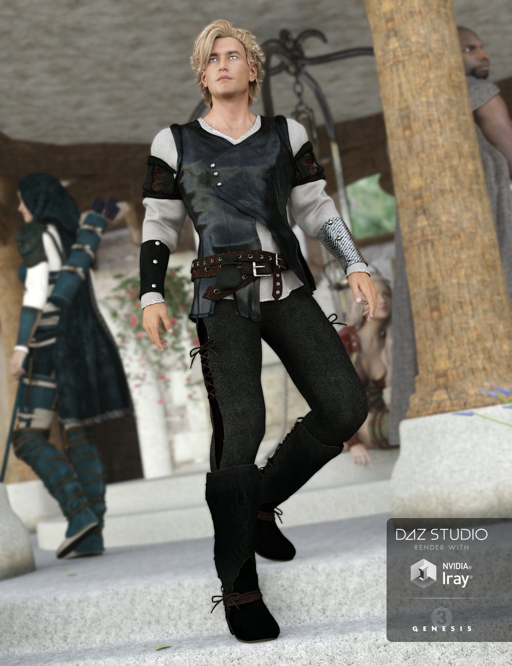 The Bard Outfit Textures | Daz 3D