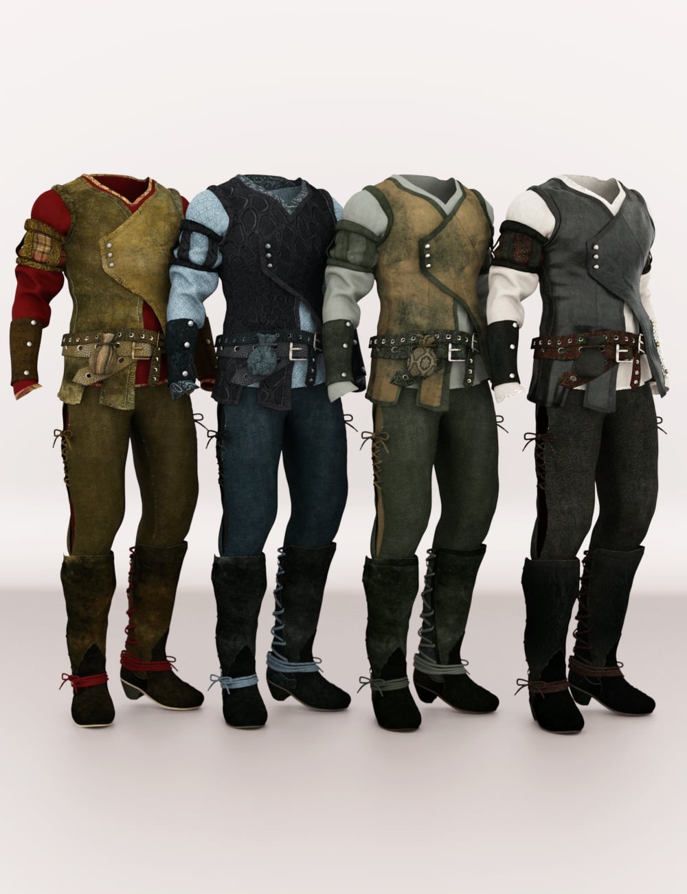The Bard Outfit Textures | Daz 3D