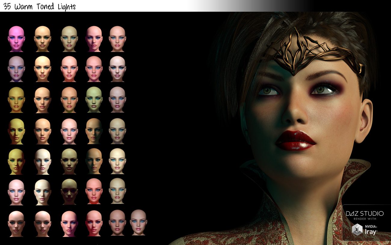 Warhol Inspired Spot Lighting for Daz Studio Iray Vol 2 | Daz 3D