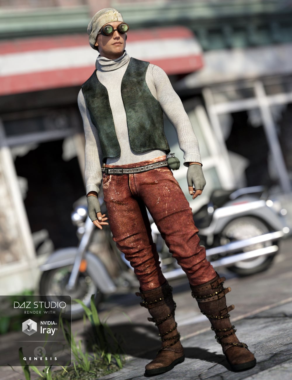 Rough Rider Male Textures | Daz 3D