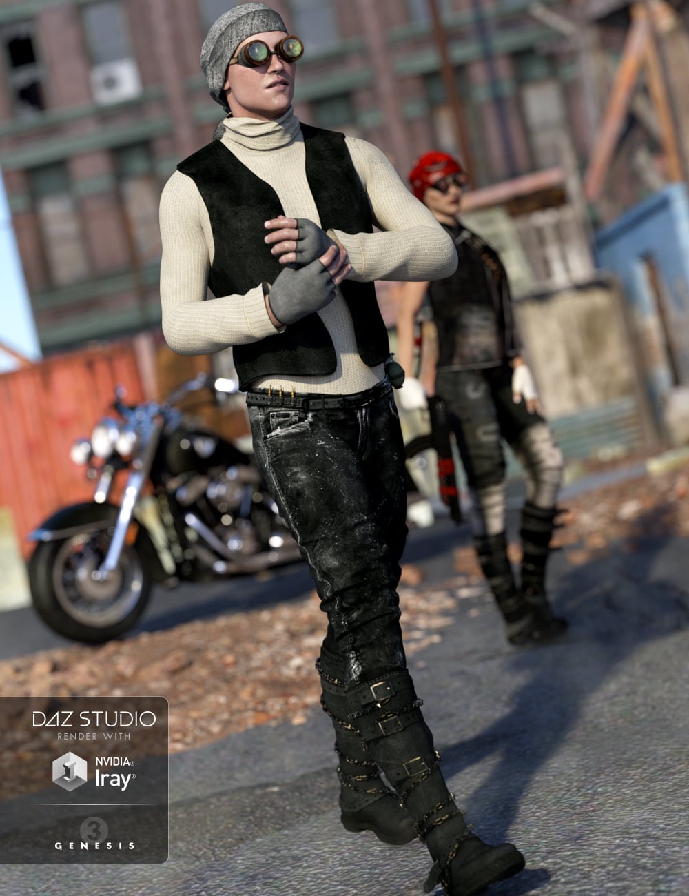 Rough Rider Male Textures | Daz 3D