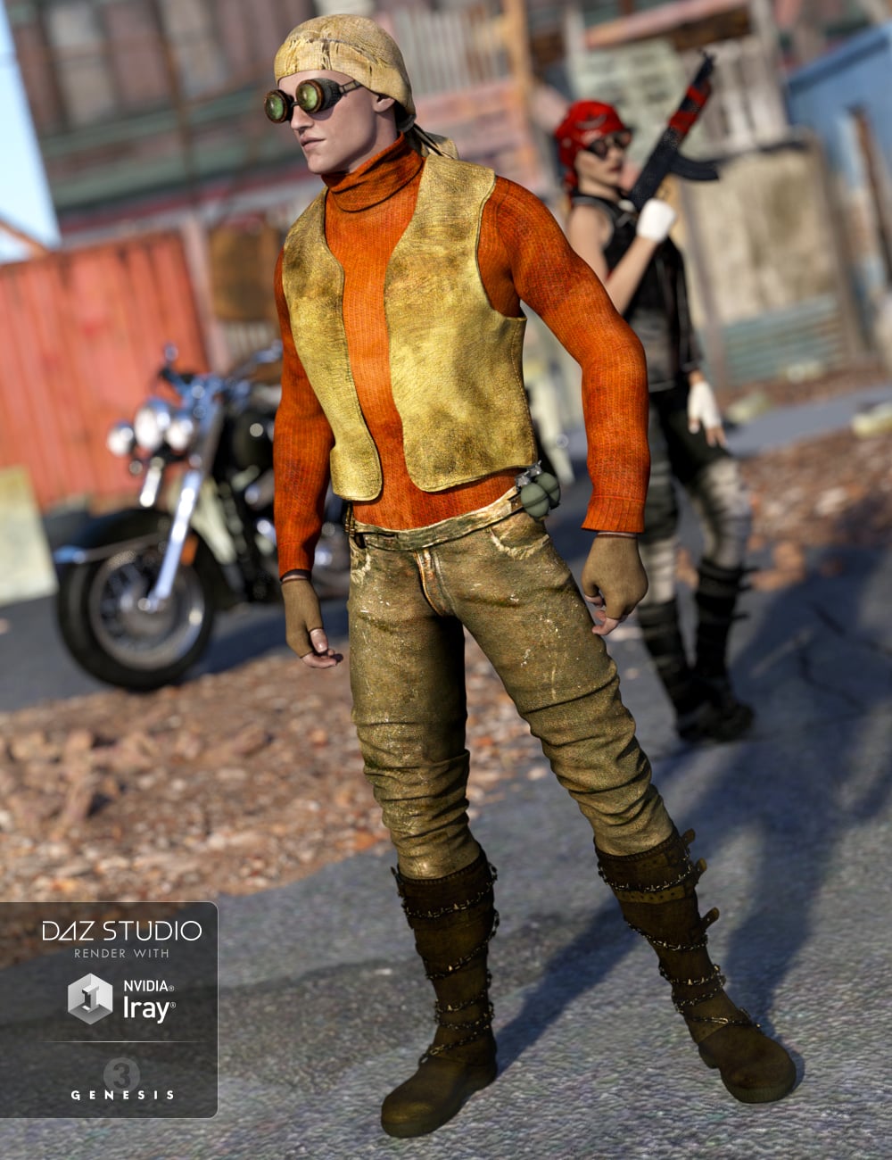 Rough Rider Male Textures | Daz 3D