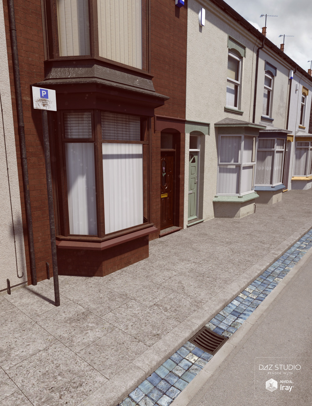 Northern Terrace Street | Daz 3D