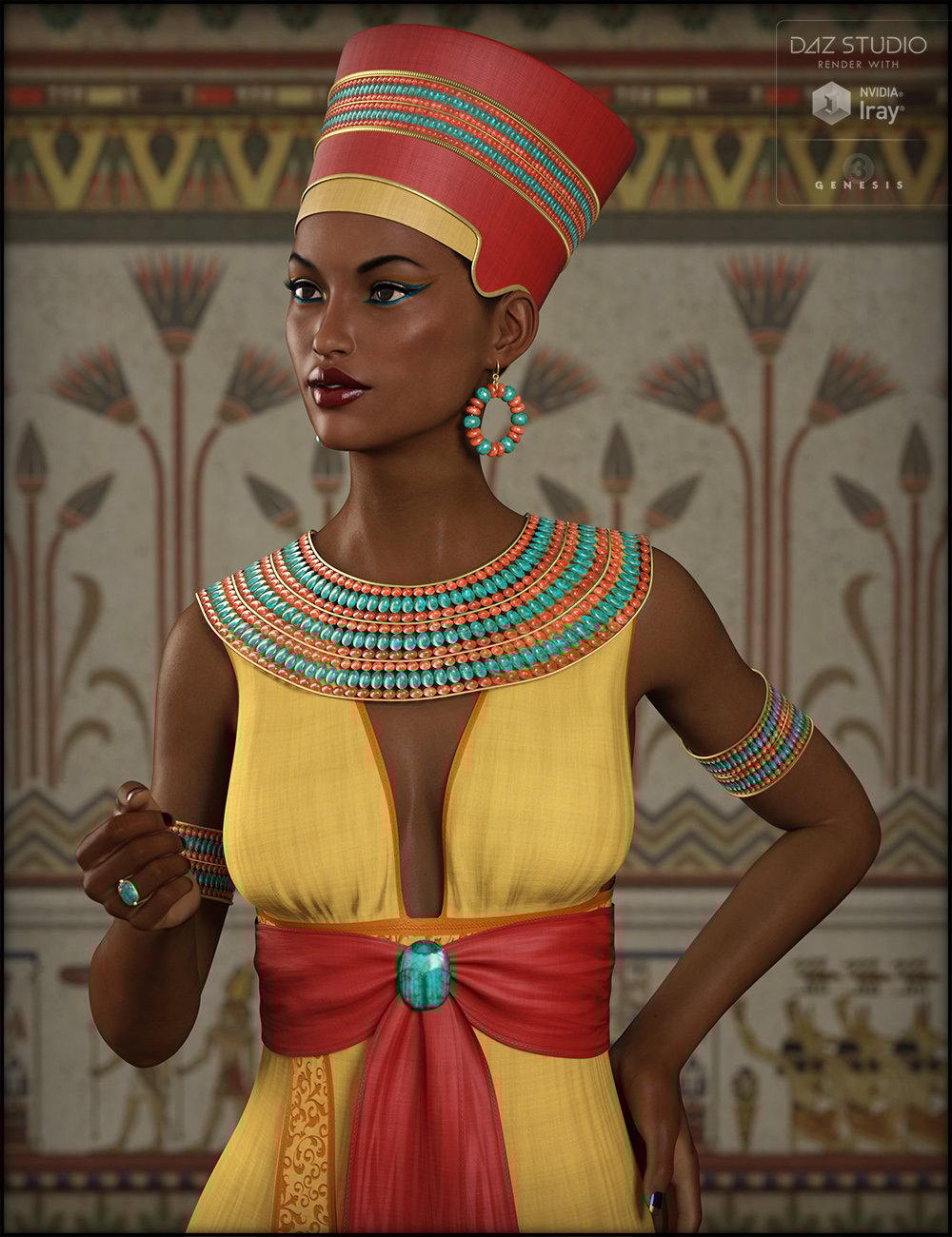 Egyptian Mega Bundle Characters Outfits Hair Poses And Lights Daz 3d