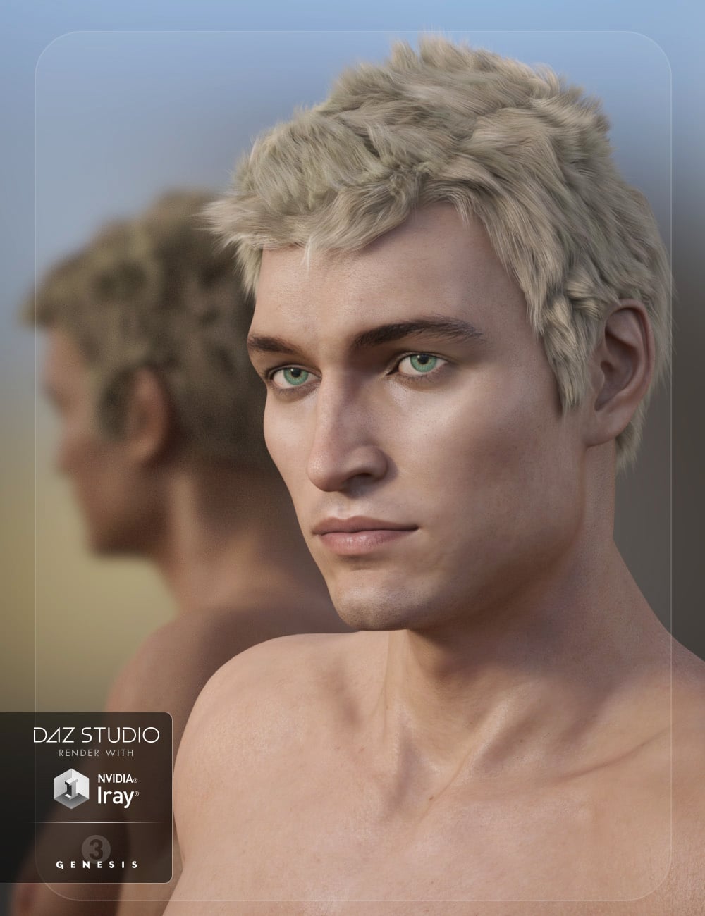 Adam Hair for Genesis 3 Male(s) | Daz 3D