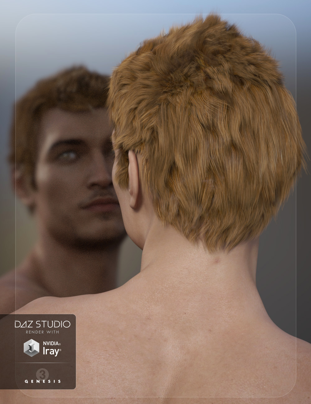Adam Hair for Genesis 3 Male(s) | Daz 3D