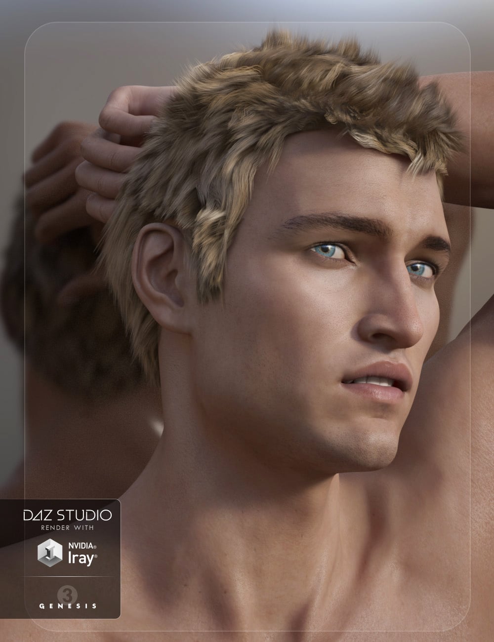 Adam Hair for Genesis 3 Male(s) | Daz 3D