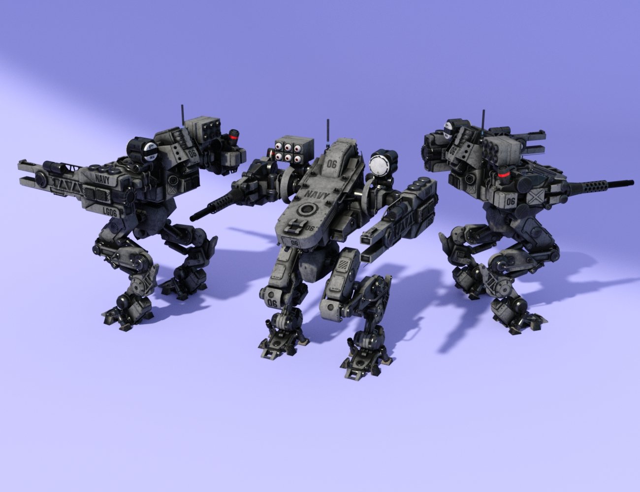 LG06 Combat Mech | Daz 3D