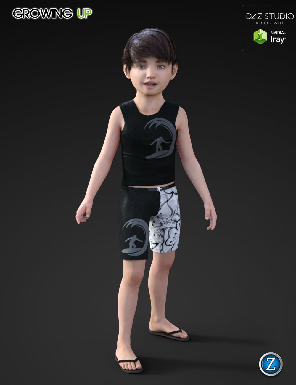 Growing Up for Genesis 3 Male(s) | Daz 3D