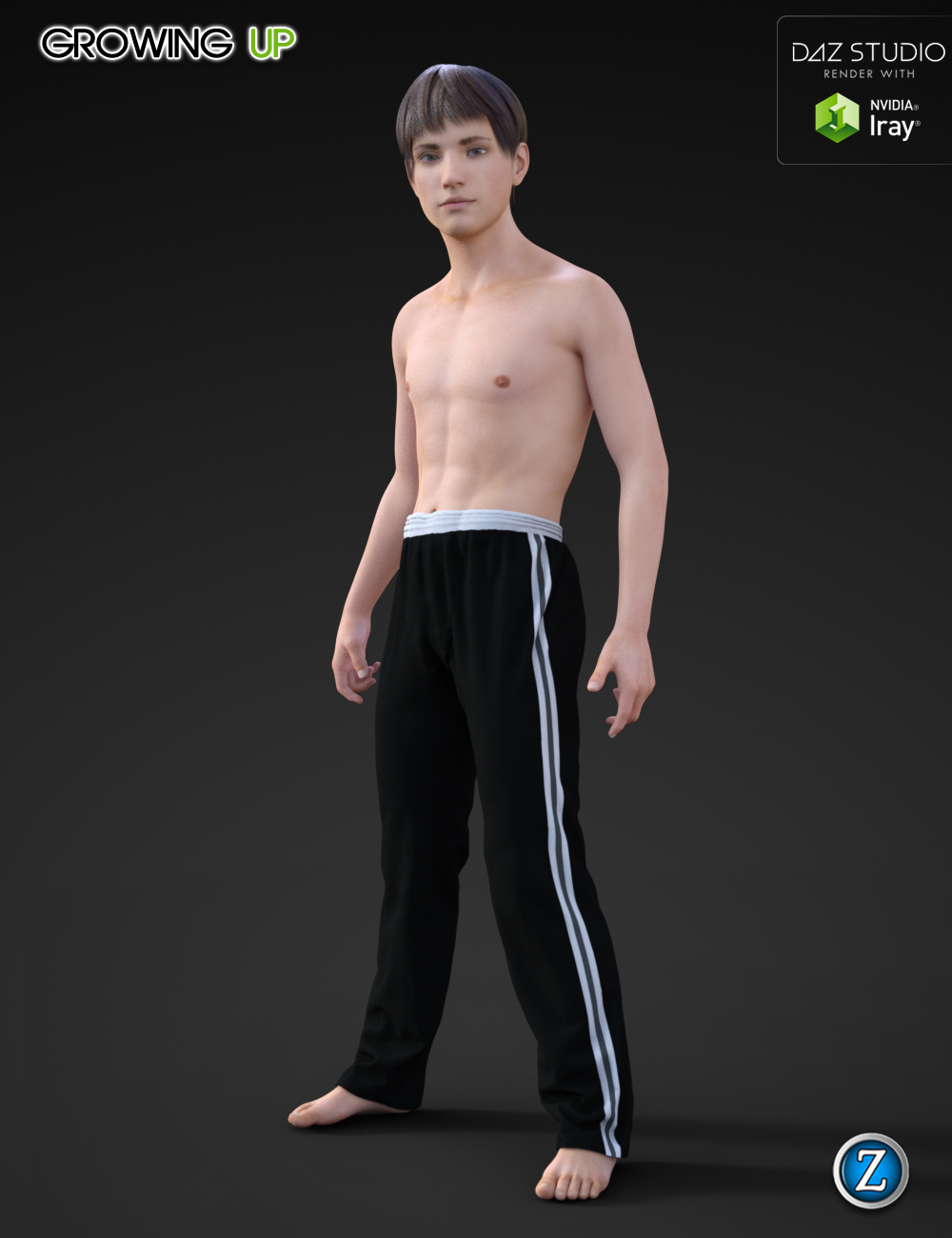 Growing Up for Genesis 3 Male(s) | Daz 3D