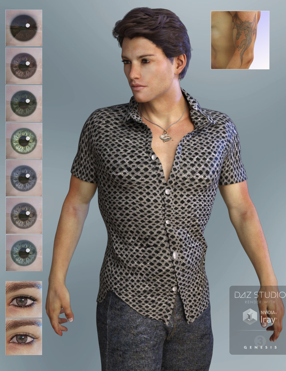 P3D Outdoor Survival Dave | Daz 3D