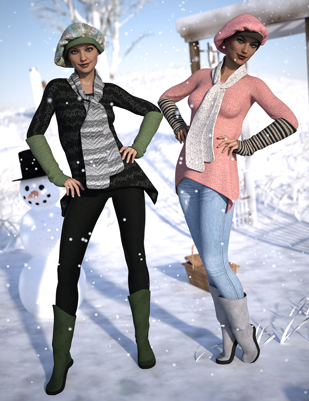 Frosty Winter Genesis 3 Female(s) | Daz 3D