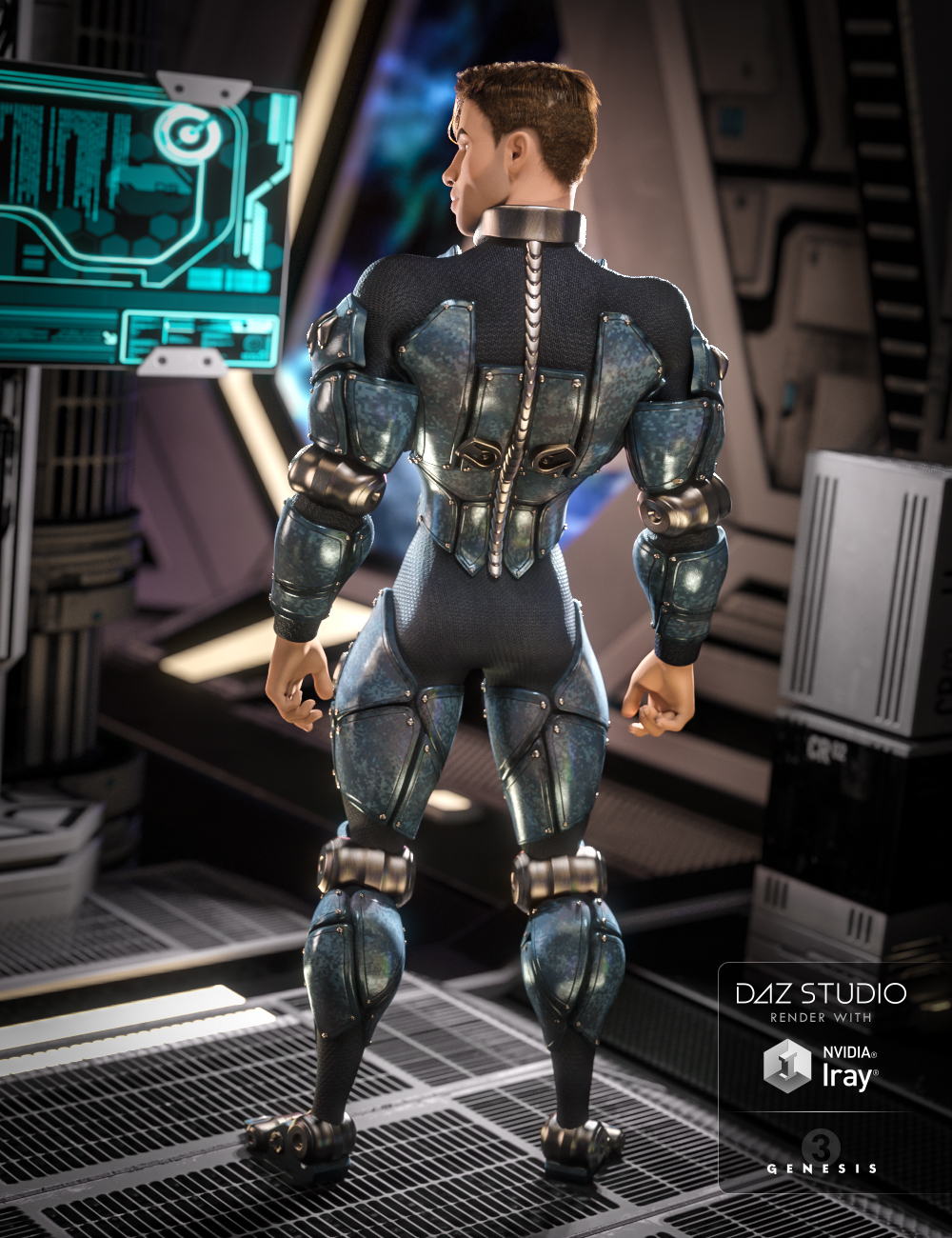 Cyber Soldier for Genesis 3 Male(s) | Daz 3D