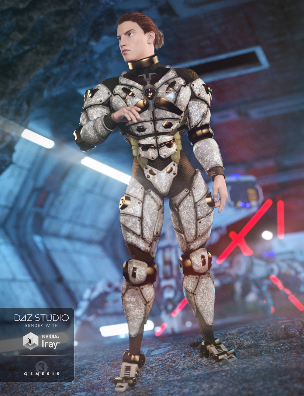 Cyber Soldier Warfare Textures | Daz 3D