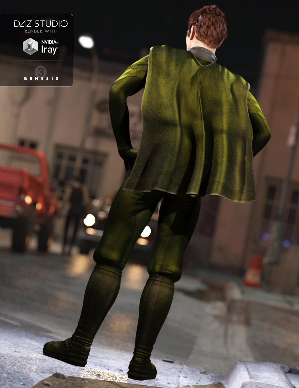 Super Hero Cape New Hero Textures | Daz 3D