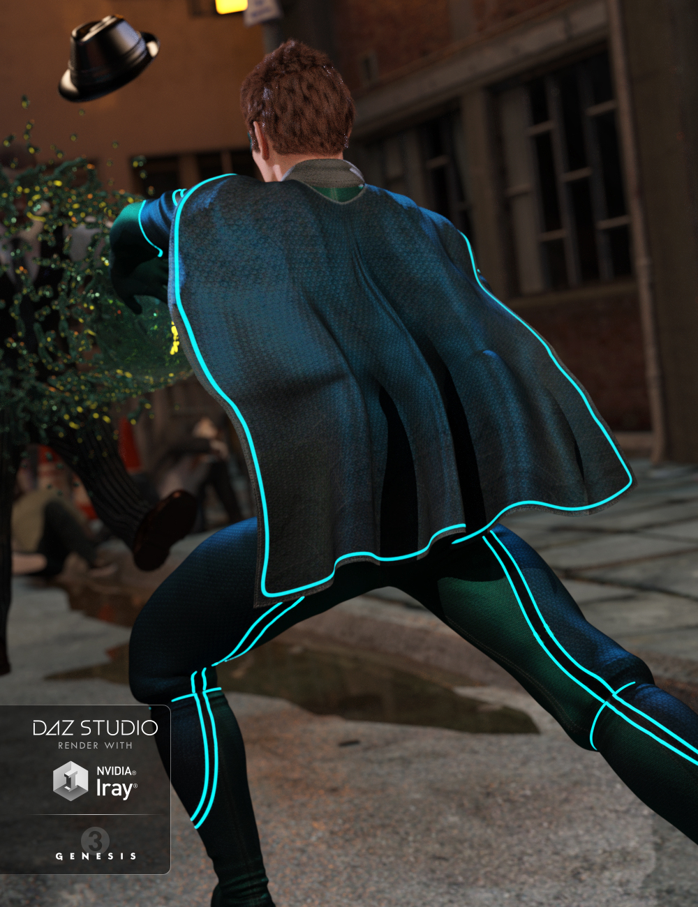 Super Hero Cape New Hero Textures | Daz 3D