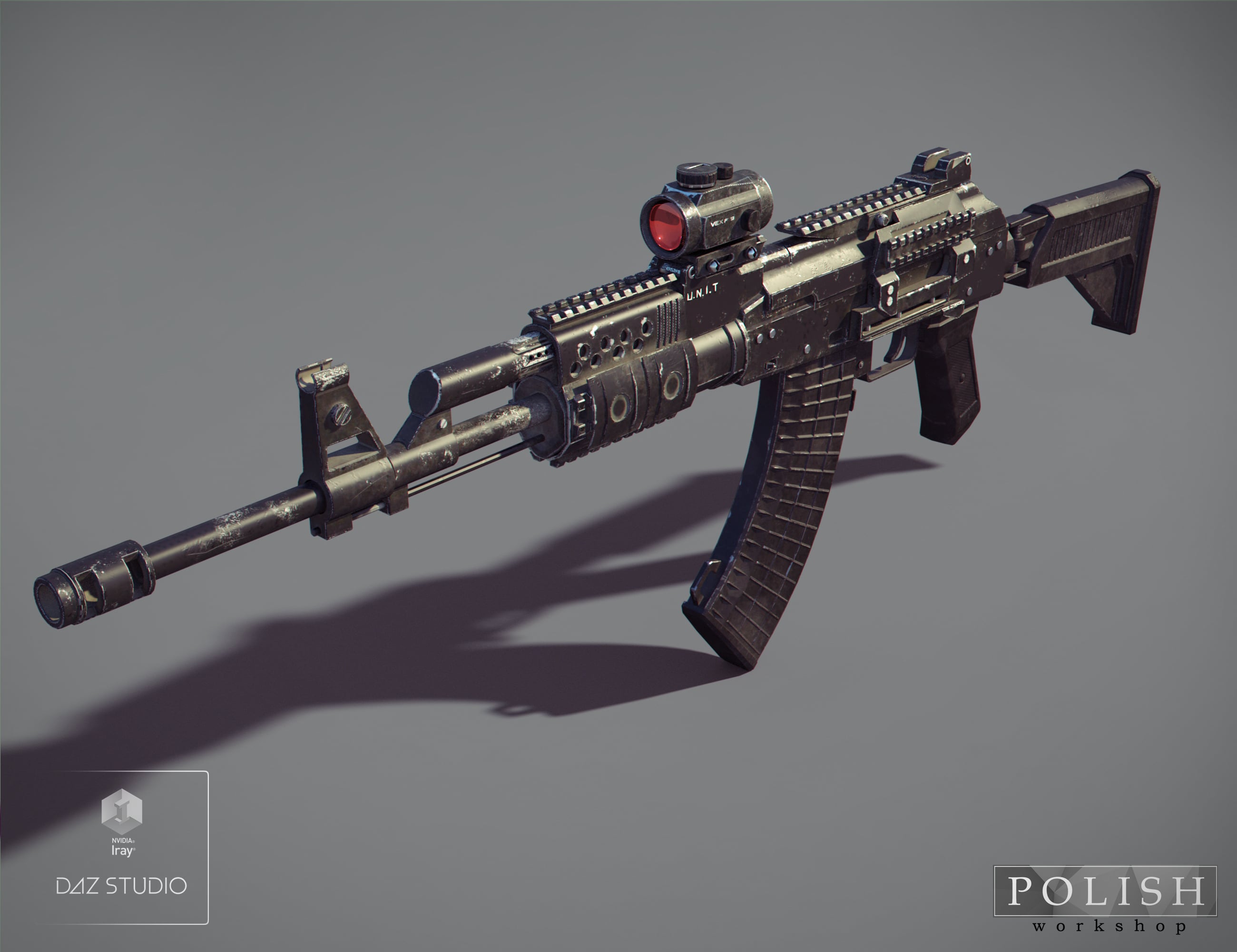 Black Snake Assault Rifle | Daz 3D