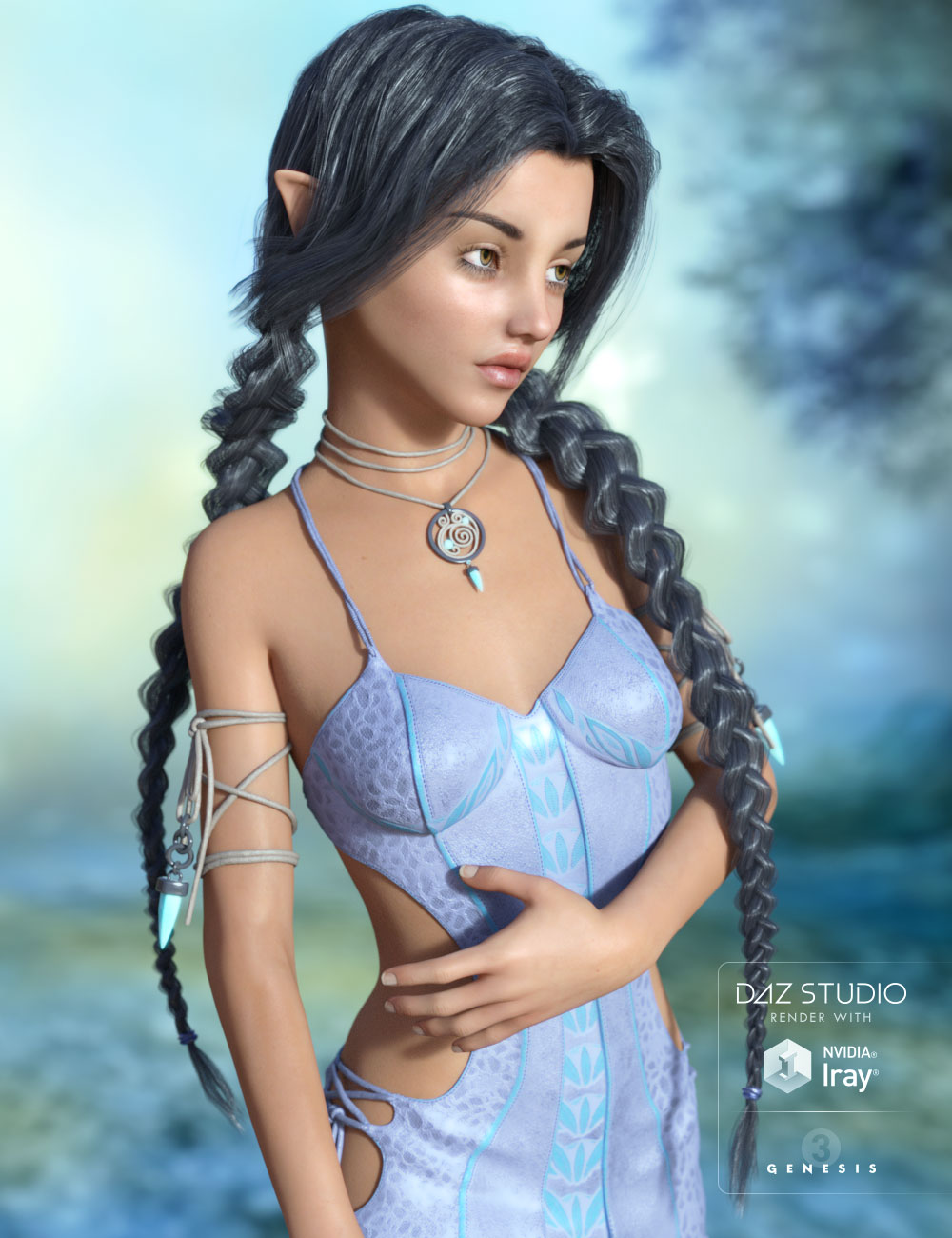 Bridget Hair Bundle | Daz 3D