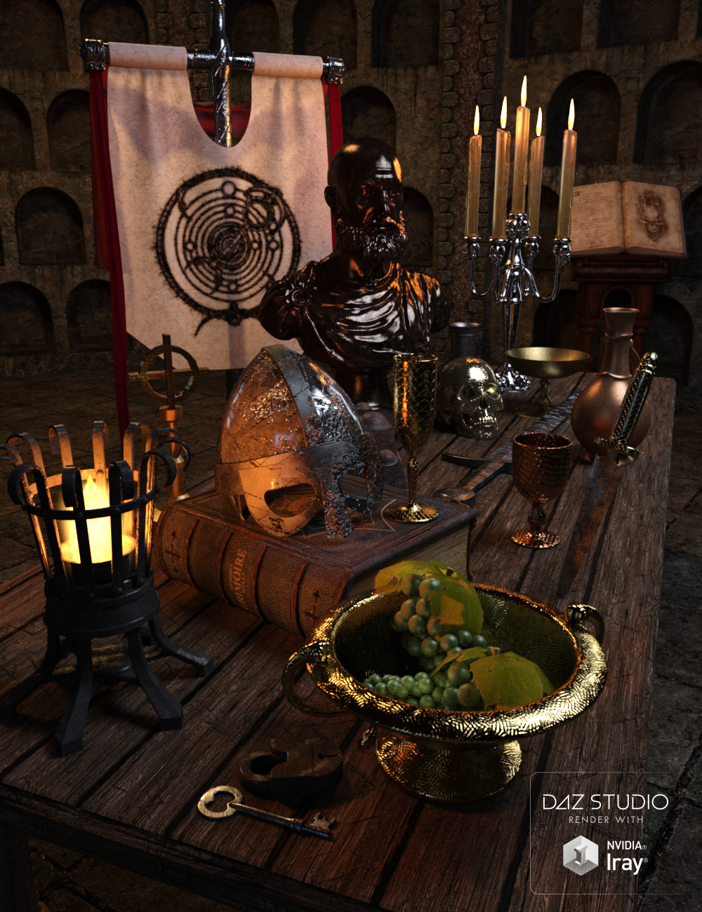 Uber+ Iray Antique Metals | Daz 3D