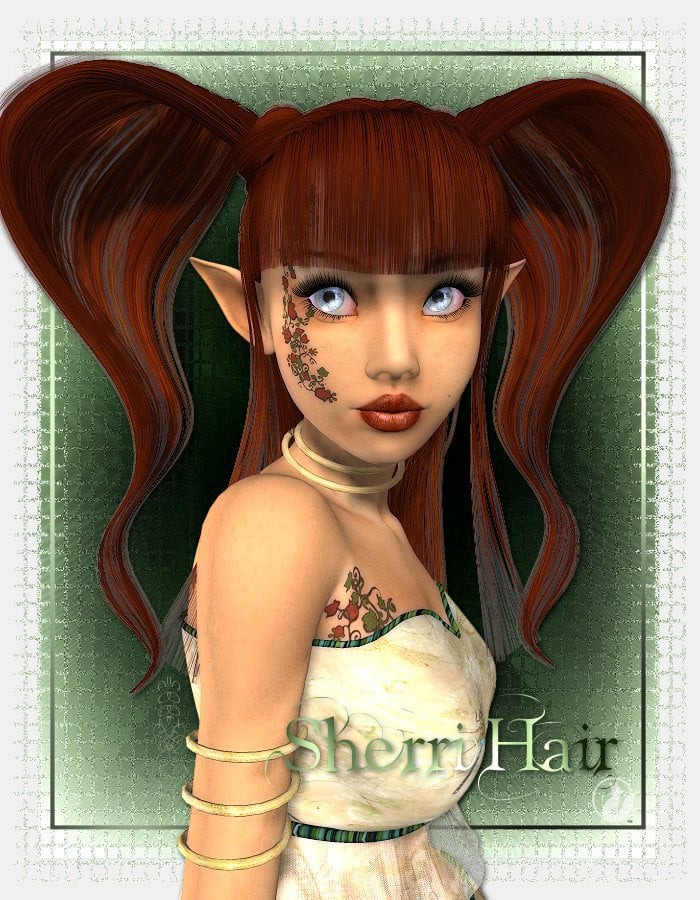 Sherri Hair for A3, SP3, V3 and L3 | Daz 3D