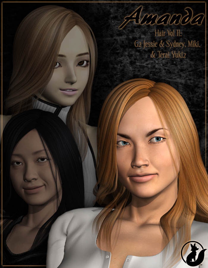 Amanda Hair Bundle - All + 3 Bonus | Daz 3D