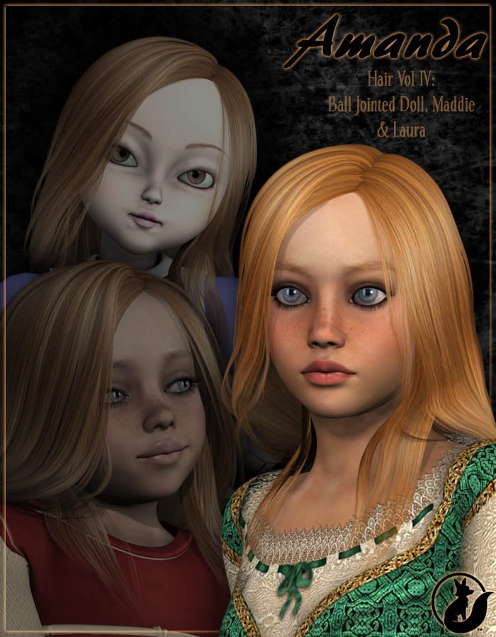 Amanda Hair Bundle - All + 3 Bonus | Daz 3D