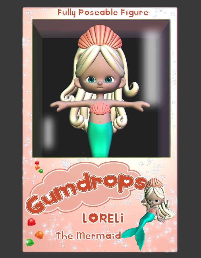 Gumdrops: Loreli the Mermaid | Daz 3D
