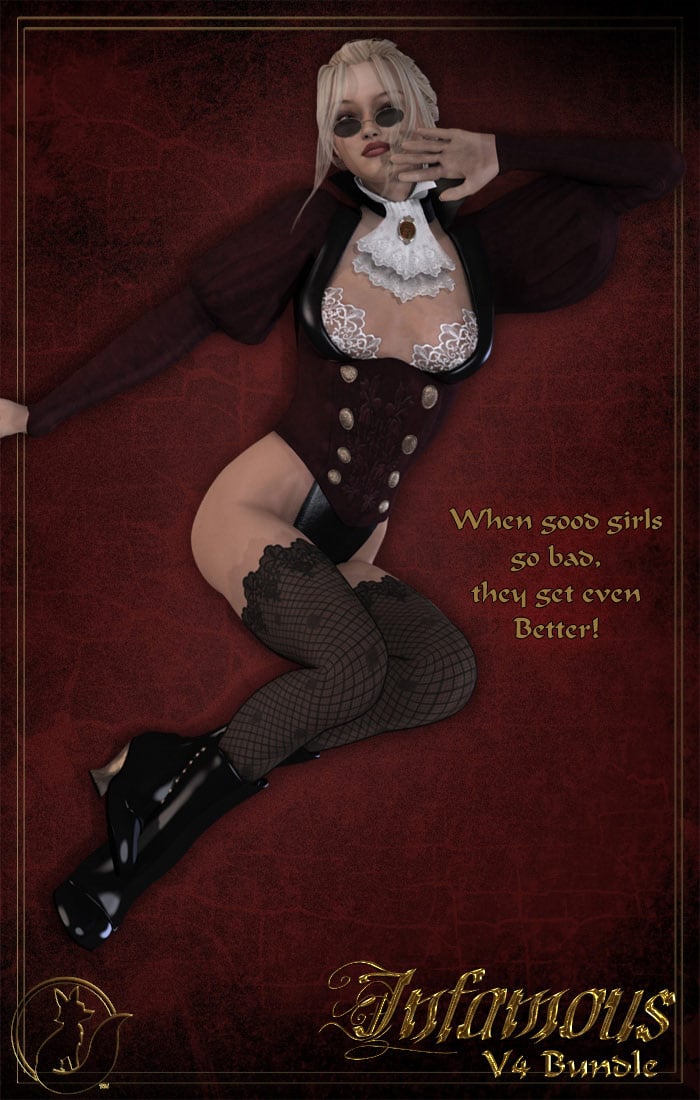 Infamous/Scandalous Bundle for V4 | Daz 3D