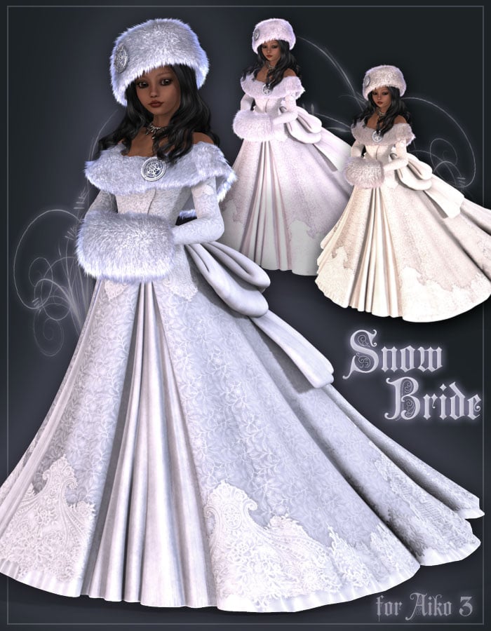 Snow Bride for A3 | Daz 3D