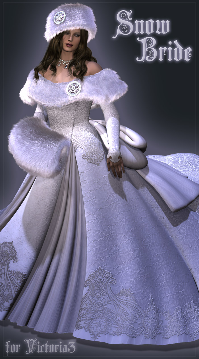 Snow Bride for V3 | Daz 3D