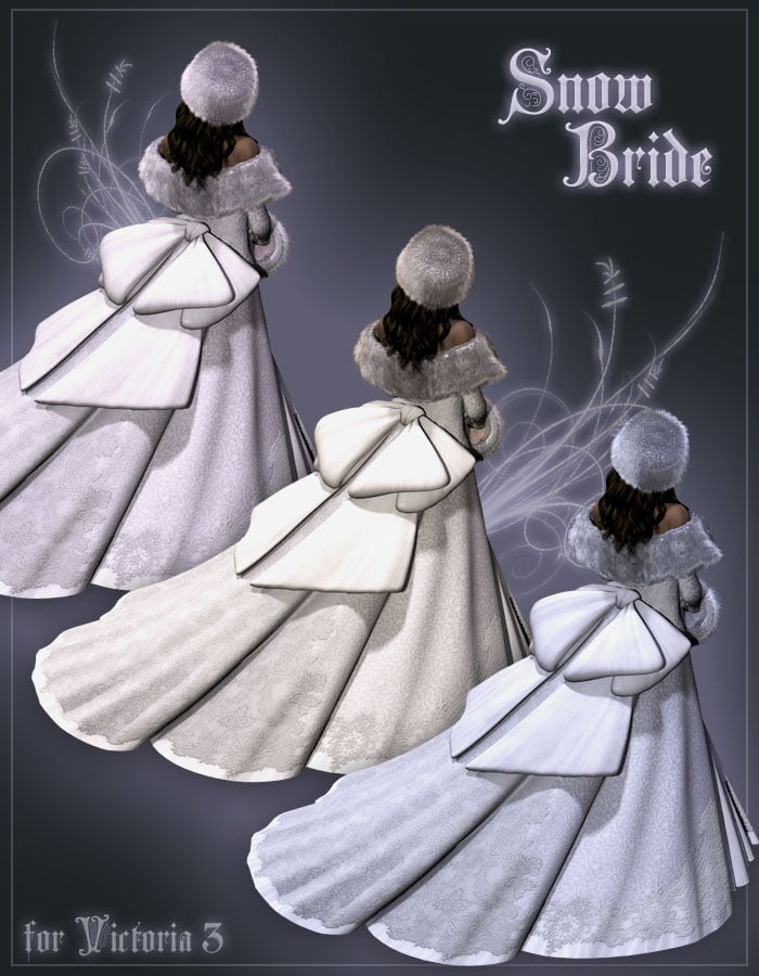 Snow Bride for V3 | Daz 3D