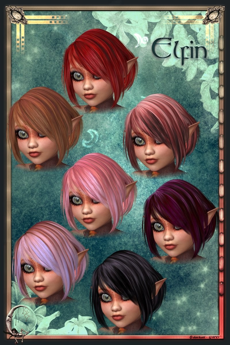 Elfin for Samantha Hair | Daz 3D
