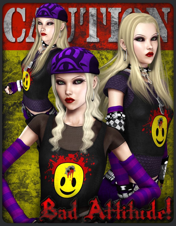 Bad Attitude MEGA BUNDLE for V4 | Daz 3D