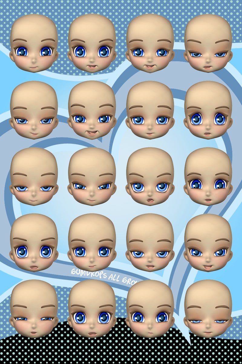 100 CandC Expressions | Daz 3D