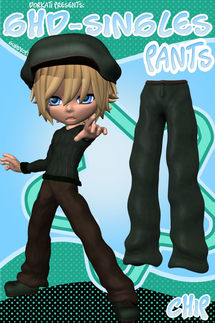 GHD-Singles: Chip Pants | Daz 3D
