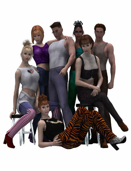 SS Pop Stars Textures 2 | Daz 3D