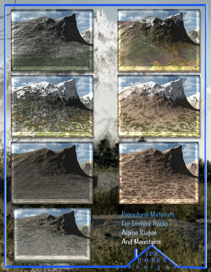 Distant Mountains - Materials for Vue 7 | Daz 3D