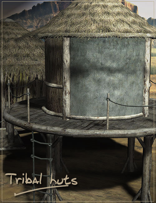 Tribal Village Huts | Daz 3D