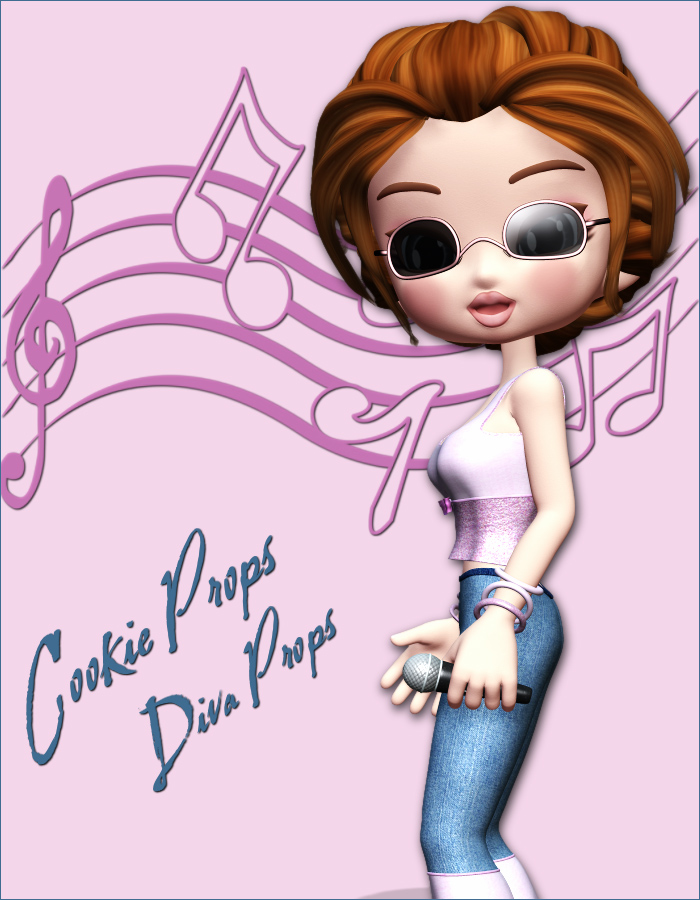 Cookie Props Diva Props | Daz 3D