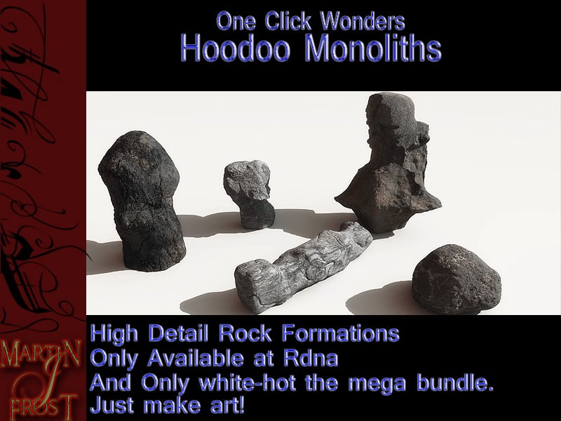 One Click Wonders Rock Mega Bundle | Daz 3D