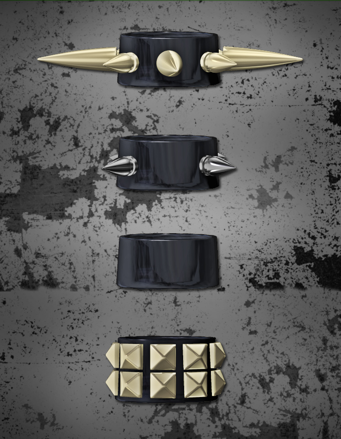 Goth Jewelry for M4 | Daz 3D