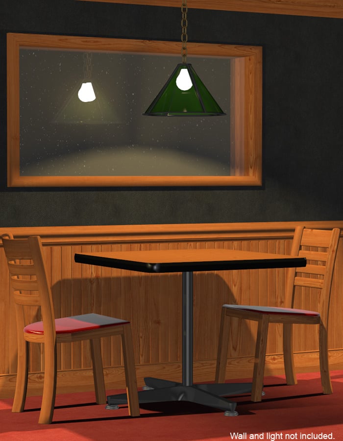 Pepe's Pizza Parlor - Table and Chair | Daz 3D