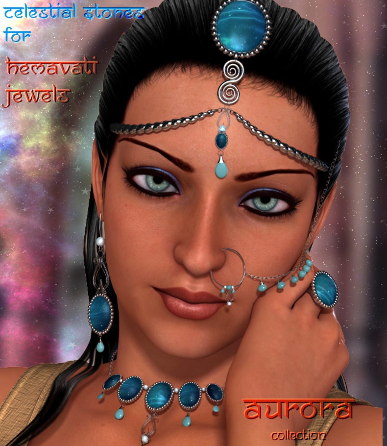 Celestial Stones for Hemavati Jewels | Daz 3D