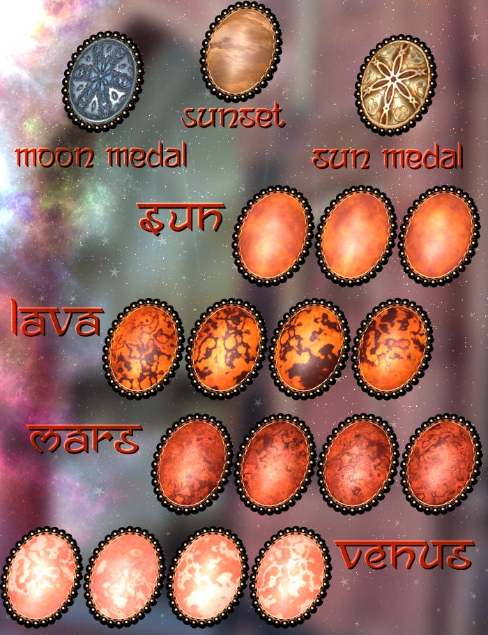 Celestial Stones for Hemavati Jewels | Daz 3D