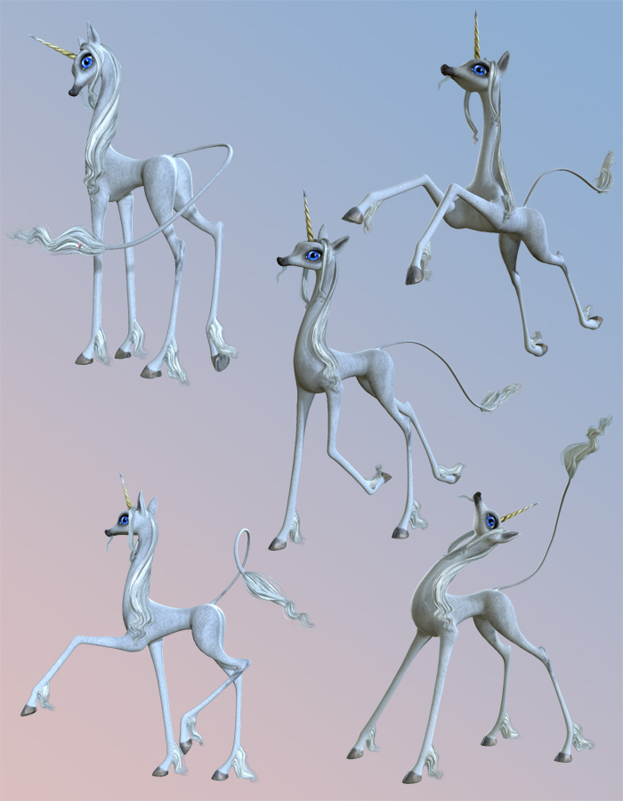 Whimsical Unicorn Poses | Daz 3D