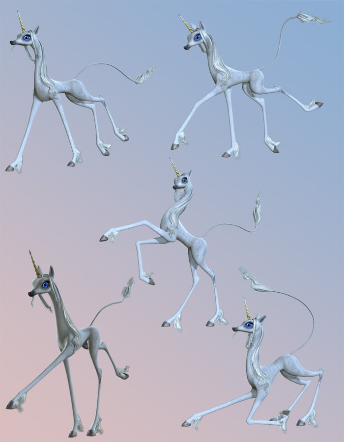 Whimsical Unicorn Poses | Daz 3D