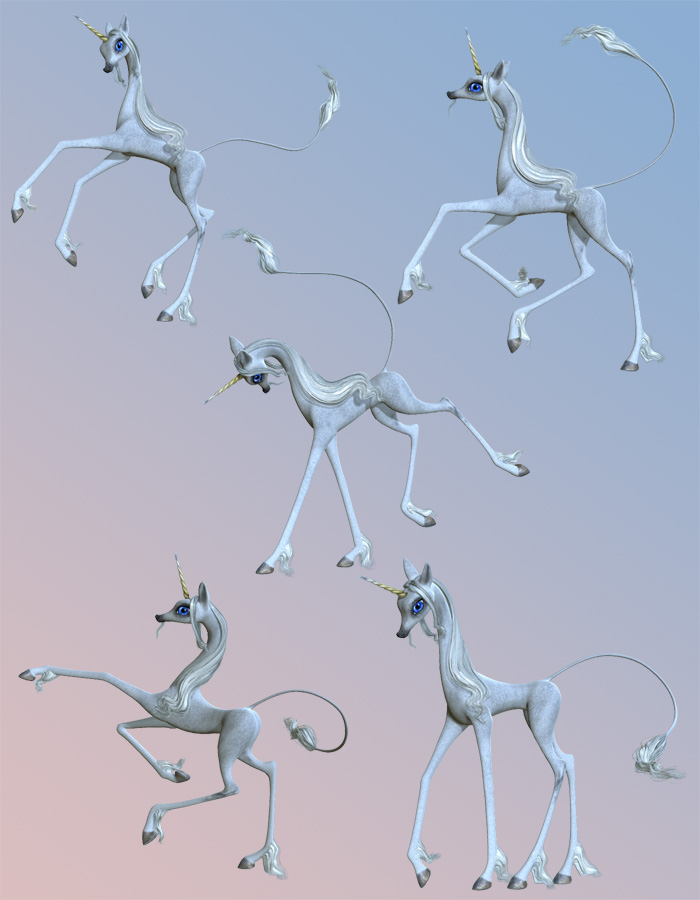 Whimsical Unicorn Poses | Daz 3D
