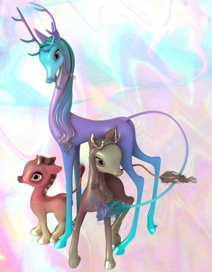 Fairytale Bits and Bobs for the Unicorn Family for DAZ Studio | Daz 3D