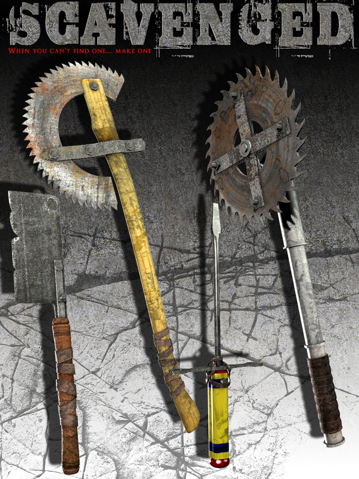 Scavenged - JunkYard Weapons | Daz 3D